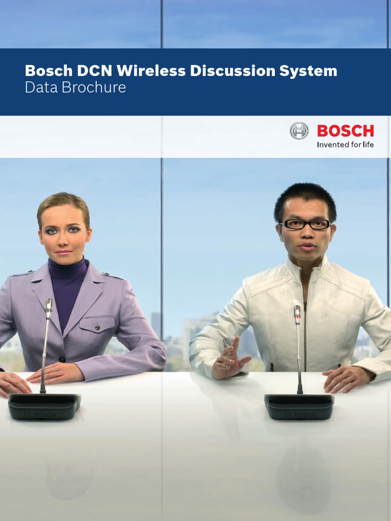 Bosch - Conferencing - DCN Wireless - Data Brochure | PDF | Battery ...