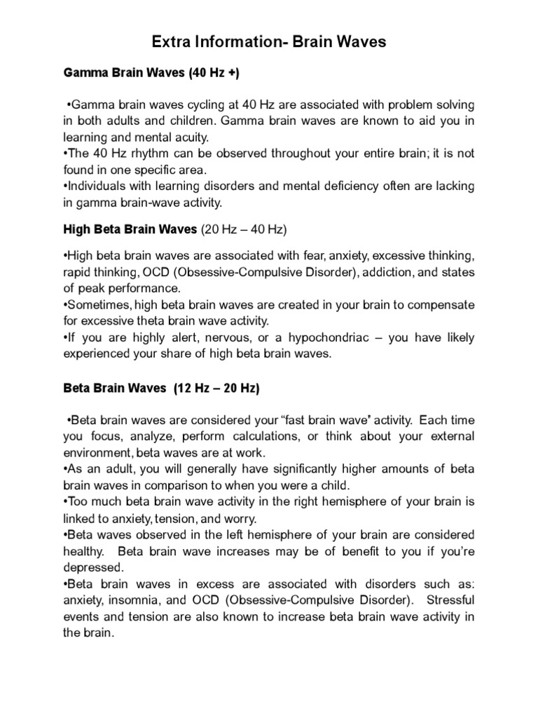 Understanding Brain Waves and OCD | PDF | Electroencephalography ...