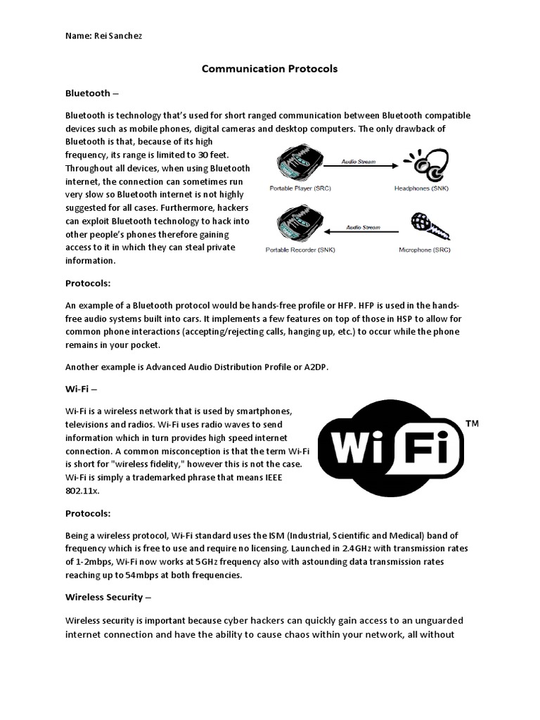 Communication Protocols | PDF | Wi Fi | Communications Protocols