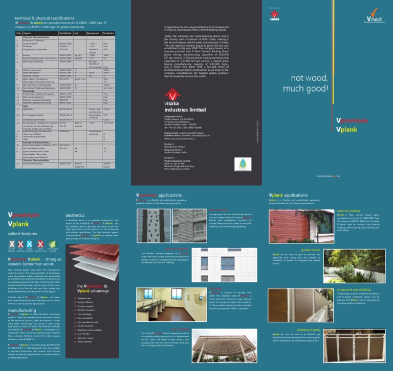 Vpremium & Vplank Brochure | PDF | Wall | Building Technology