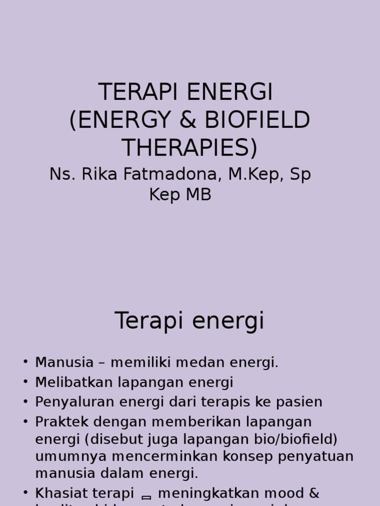 Terapi Energi | PDF