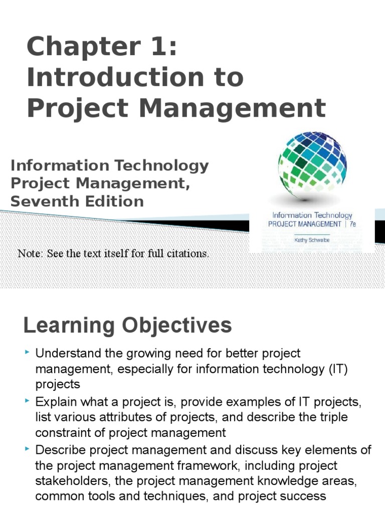 Itpm 01 | PDF | Project Management | Project Manager