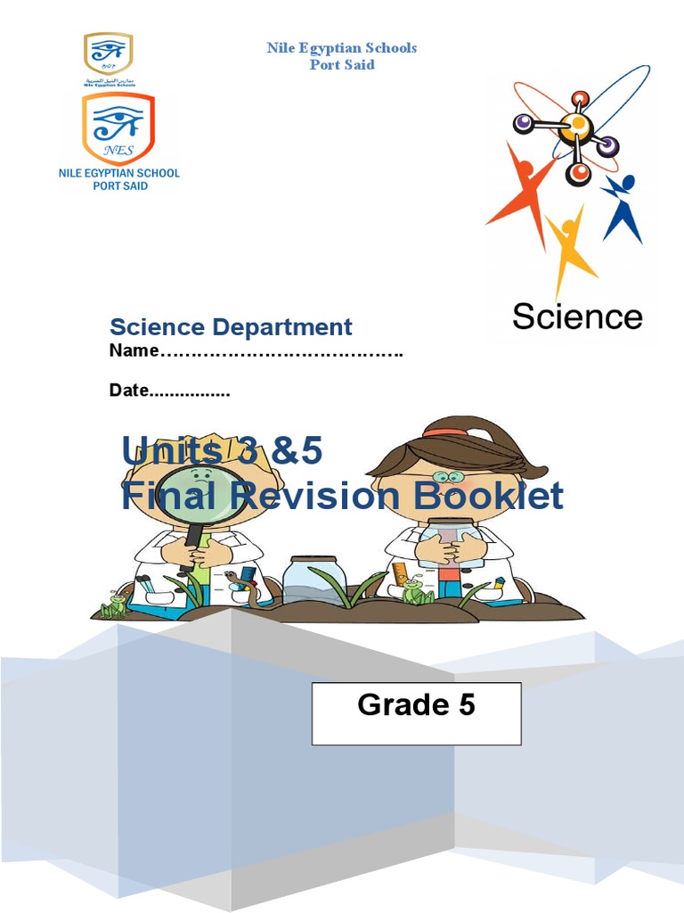 Grade 5 Science Revision Booklet | PDF
