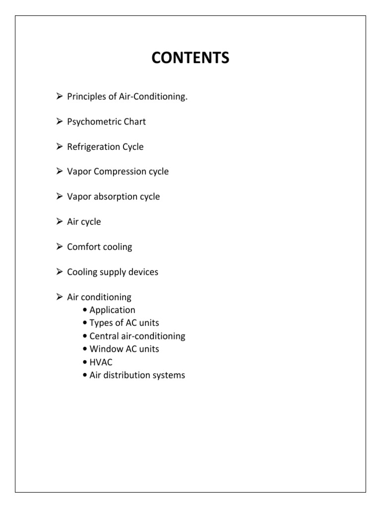 Air Conditioning Principles and Concepts | PDF | Air Conditioning | Hvac