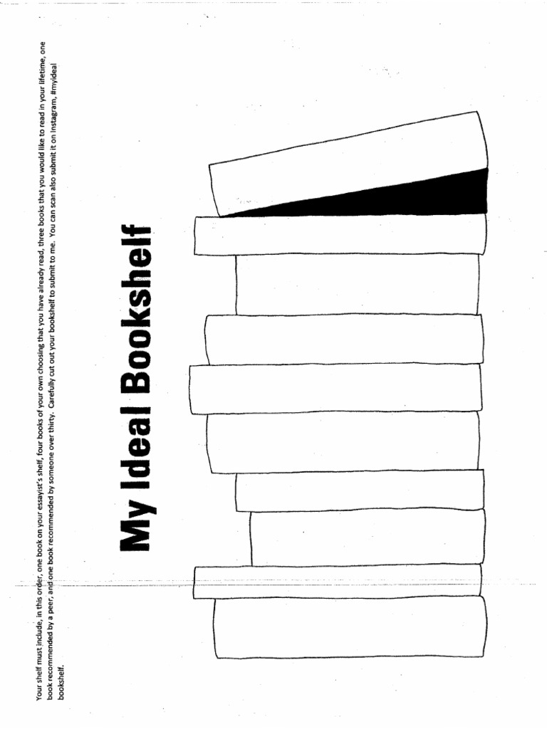 My Ideal Bookshelf Template | PDF