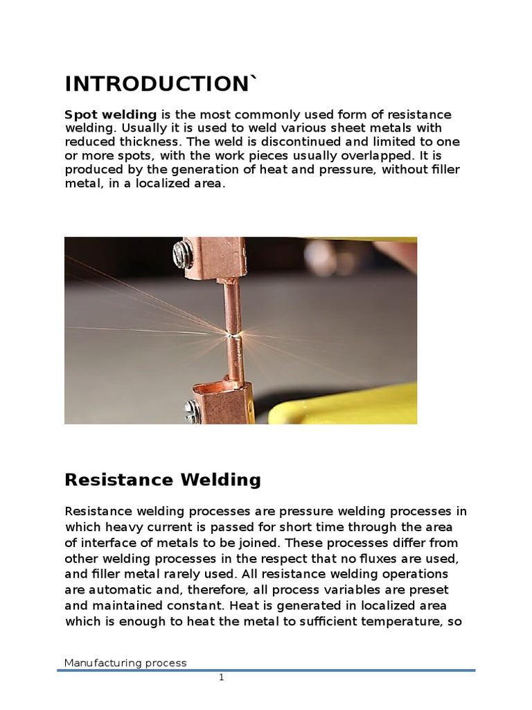 Resistance Welding | PDF | Welding | Construction