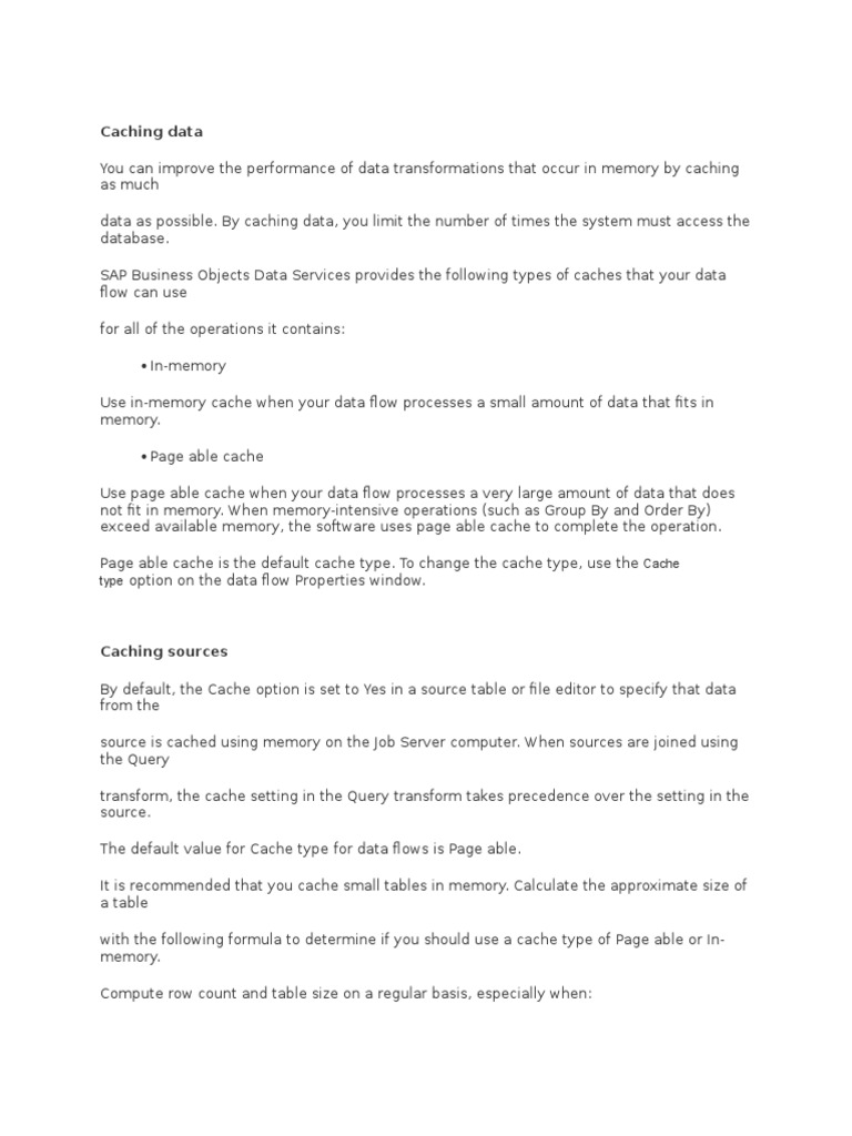 Caching | Download Free PDF | Cache (Computing) | Table (Database)
