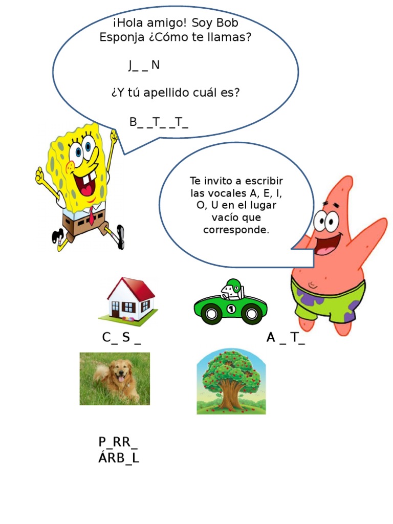 Primer Clase (Bob Esponja) | PDF