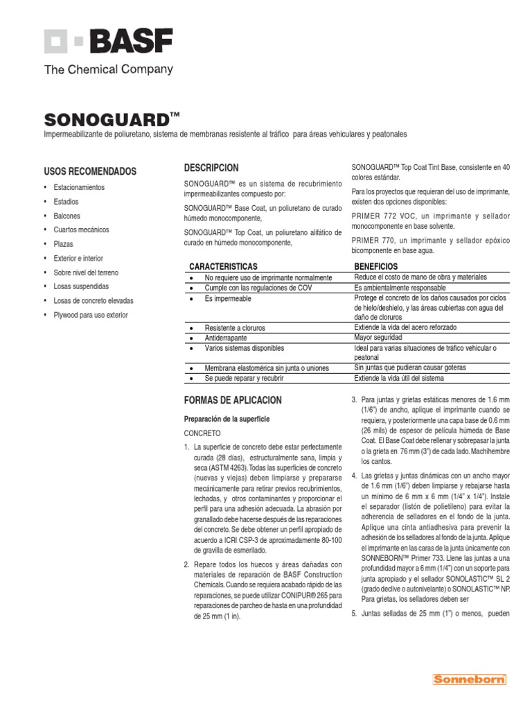 Sonoguard | PDF | Revestimiento | Sistema respiratorio