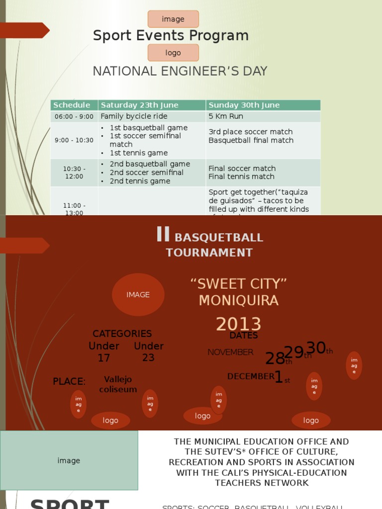 National Engineer's Day Sports Program | PDF