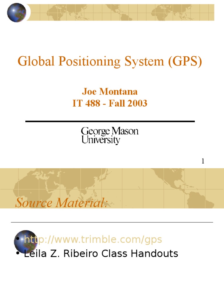 Lecture GPS | PDF | Global Positioning System | Navigation