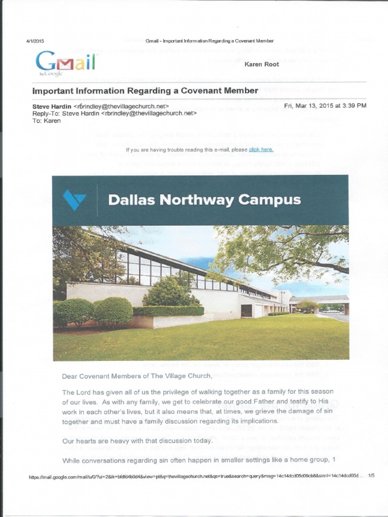 TVC Email News About Jordan and Karen Root | PDF