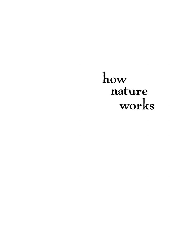 How Nature Works - Per Bak PDF | PDF