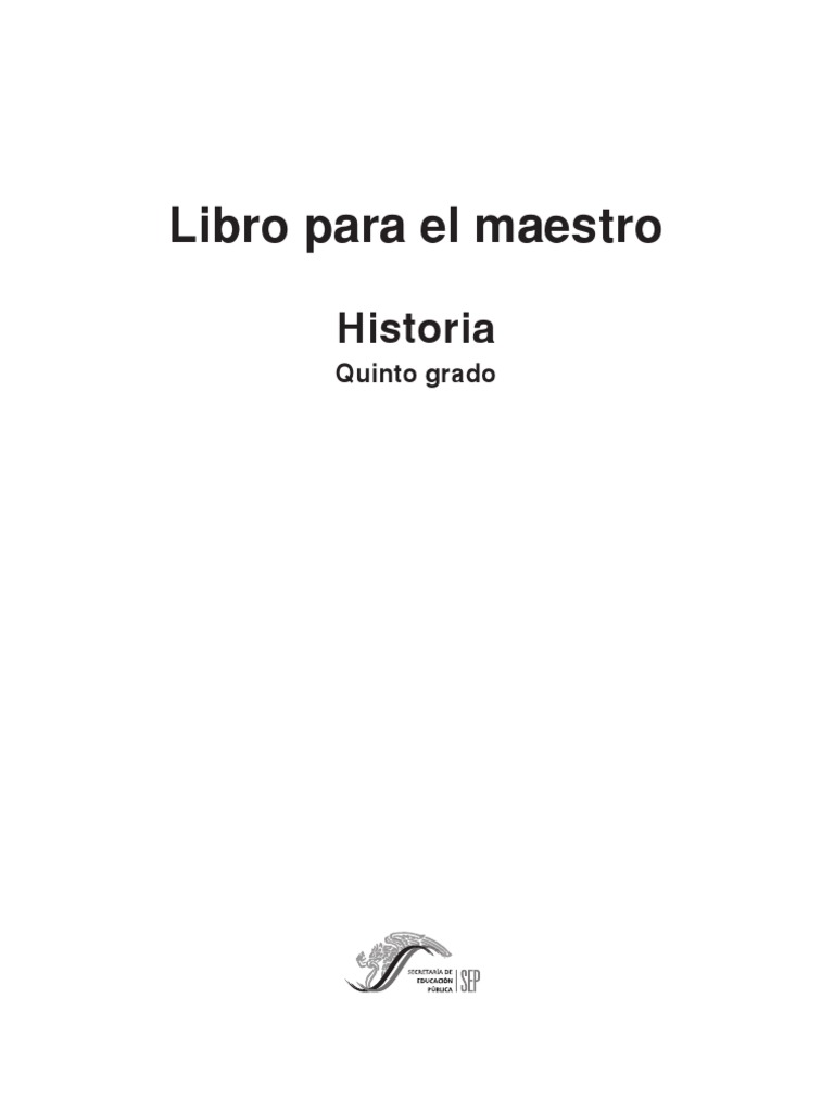 Libro para El Maestro | PDF | Educación primaria | Plan de estudios