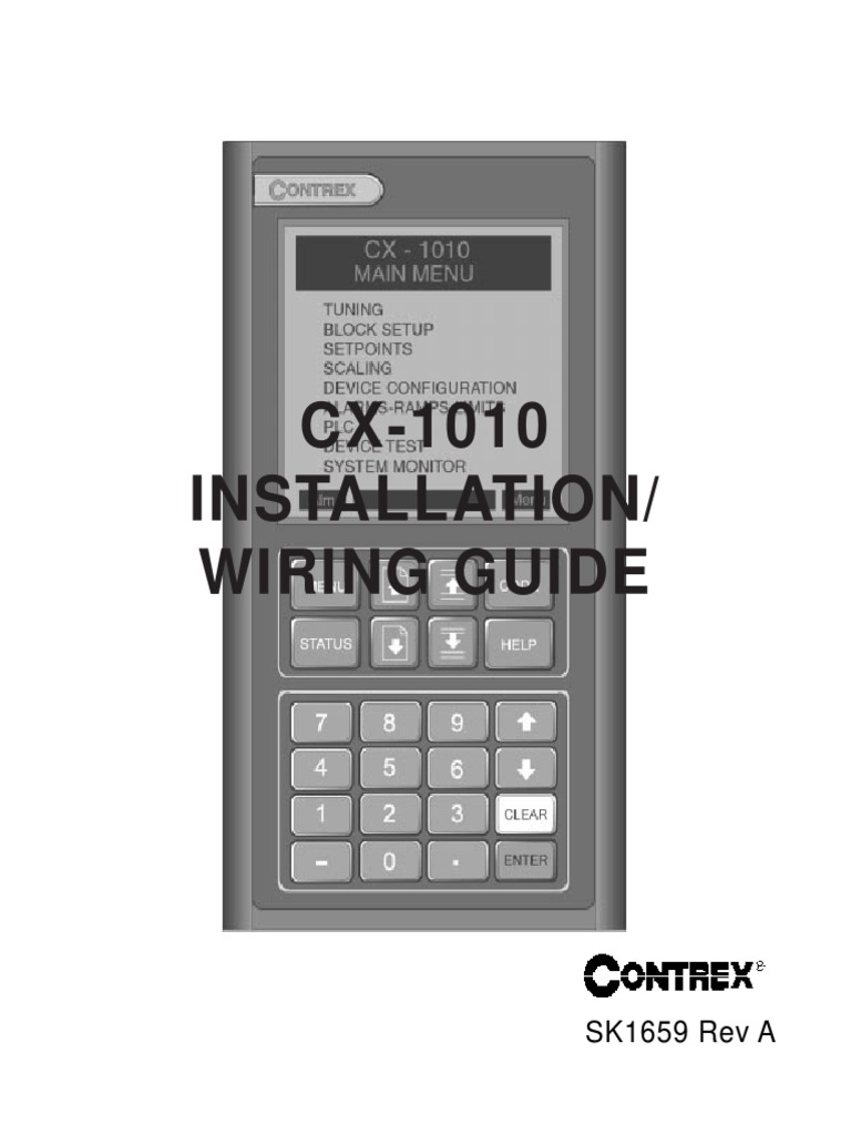 CX-1010 Installation/ Wiring Guide: SK1659 Rev A | PDF | Programmable ...