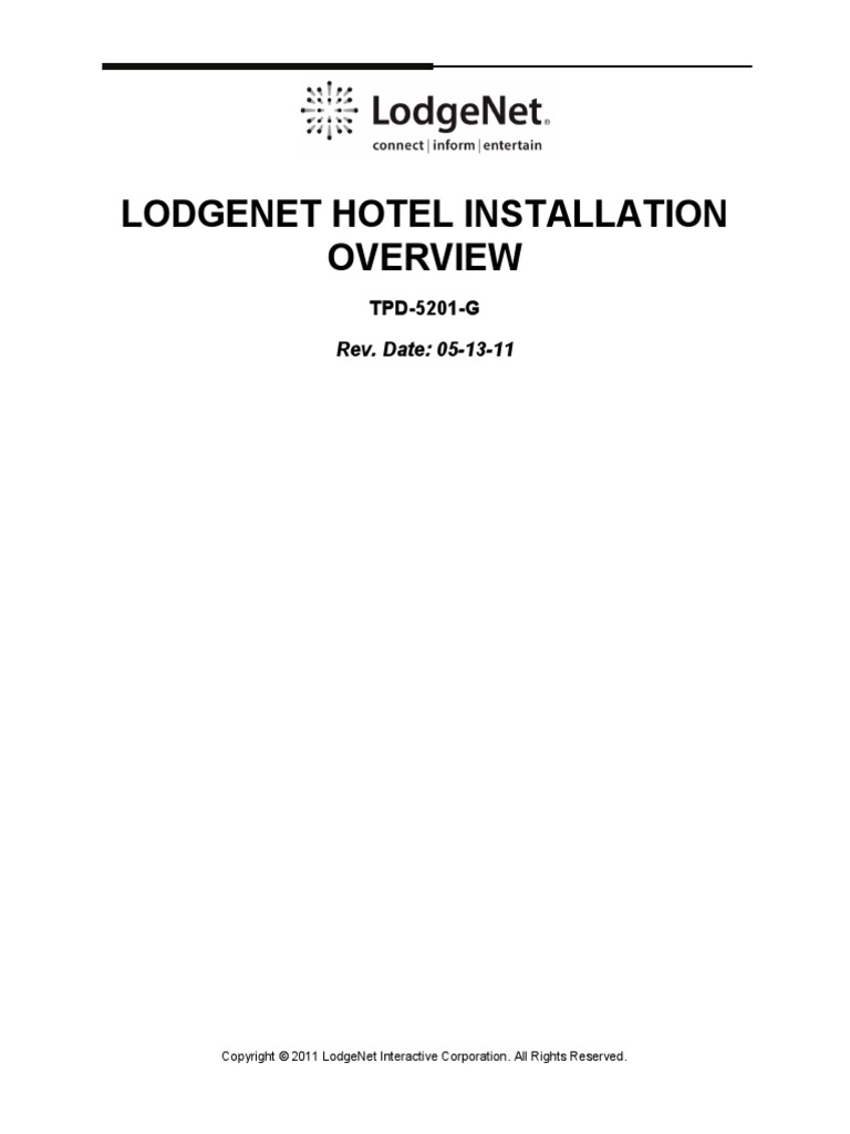CATV Lodget Hotel | Download Free PDF | Coaxial Cable | Satellite ...