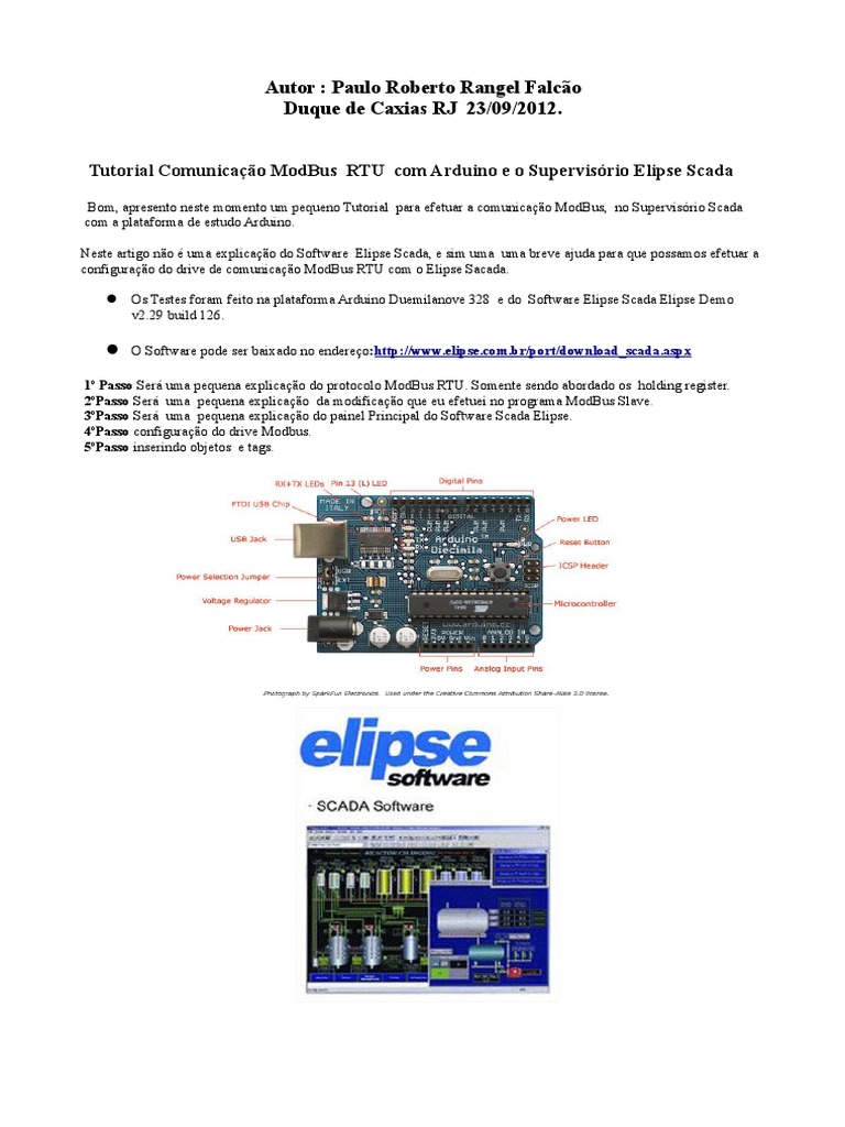Tutorial Arduino Elipse Scada | PDF | Scada | Arduino