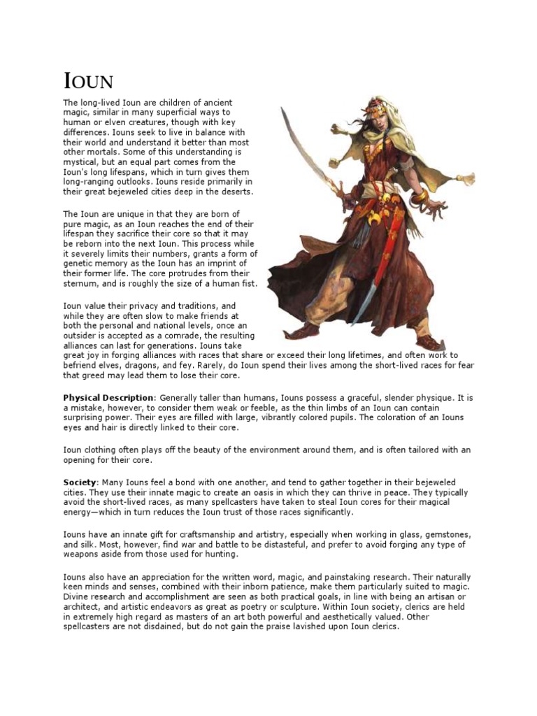 Pathfinder Ioun Race | Dungeons & Dragons | Leisure