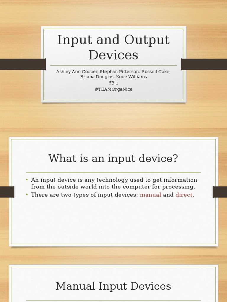 Input and Output Devices | PDF | Printer (Computing) | Image Scanner