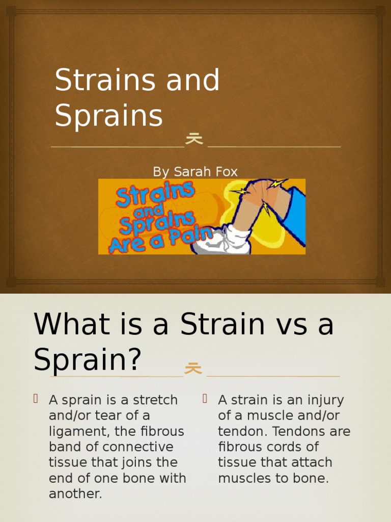 Strains vs. Sprains: Key Differences | PDF