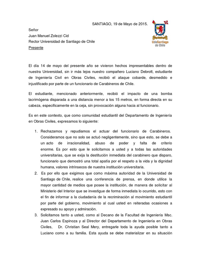 Carta Rector | PDF | Gobierno | Política (general)
