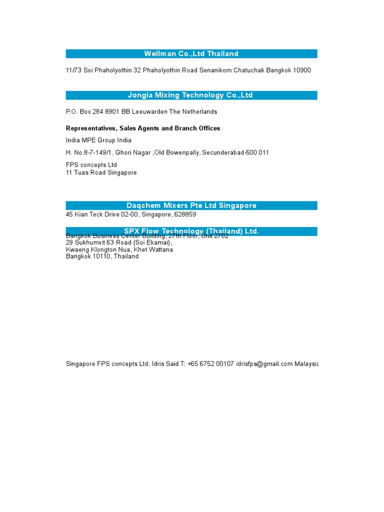 Vendors Info (2015!04!09) Ssssss | PDF | Technology & Engineering