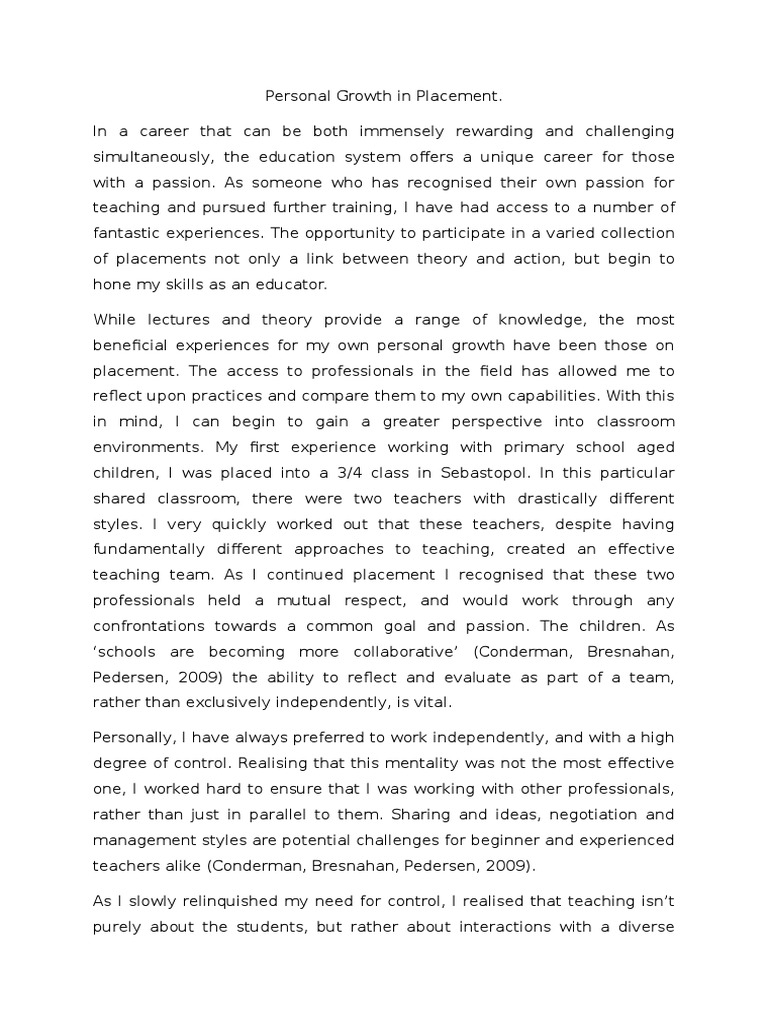 500 Word Reflection | PDF | Classroom | Education Theory