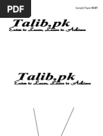 University of Lahore UOL Entry Test Sample Paper | PDF | Common Cold ...