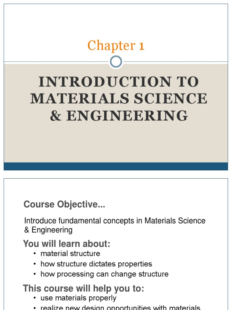 Introduction To Materials Science & Engineering | PDF | Materials ...
