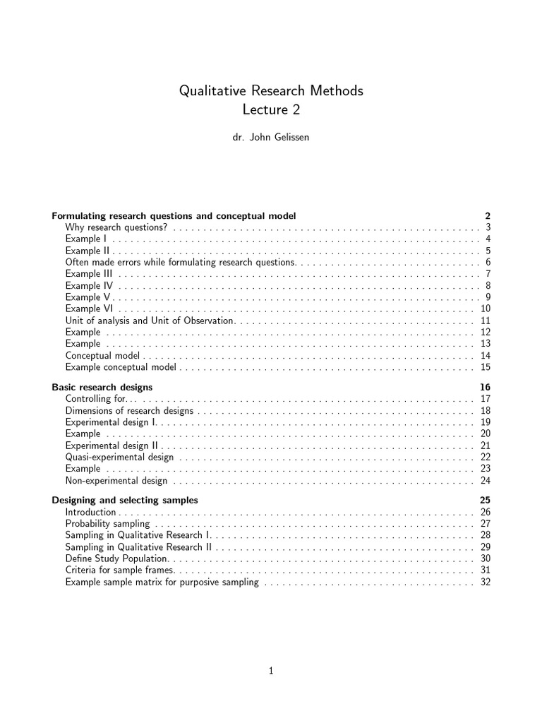 Research Questions & Models | PDF | Experiment | Sampling (Statistics)