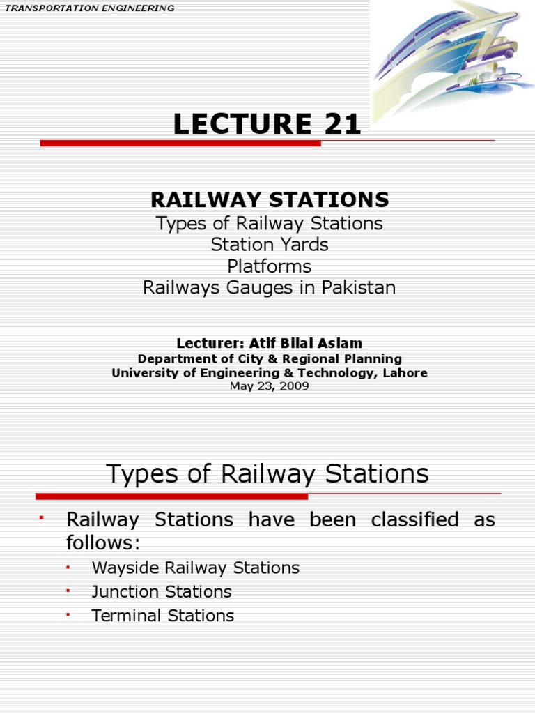 Types of Railway Stations in Pakistan | PDF | Train Station | Train