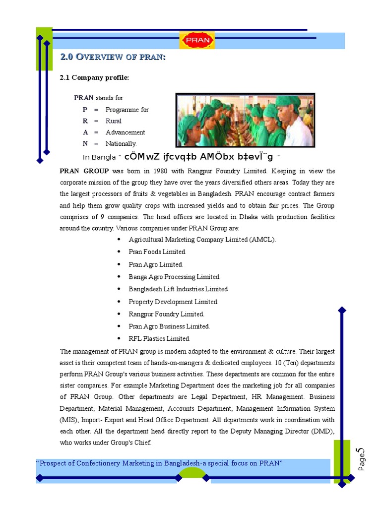 An Overview of PRAN | Download Free PDF | Bangladesh | Agriculture