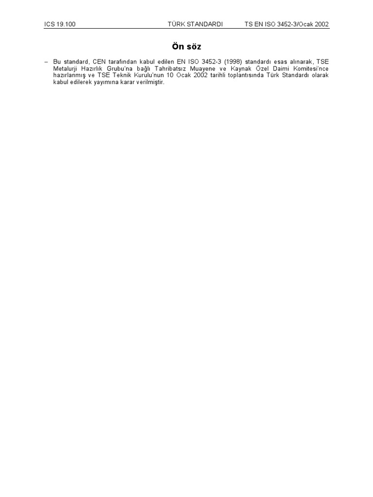 TS en Iso 3452-3 | PDF