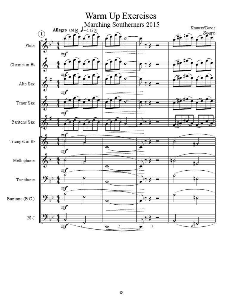 Warm Up | PDF | Saxophone | Music Production