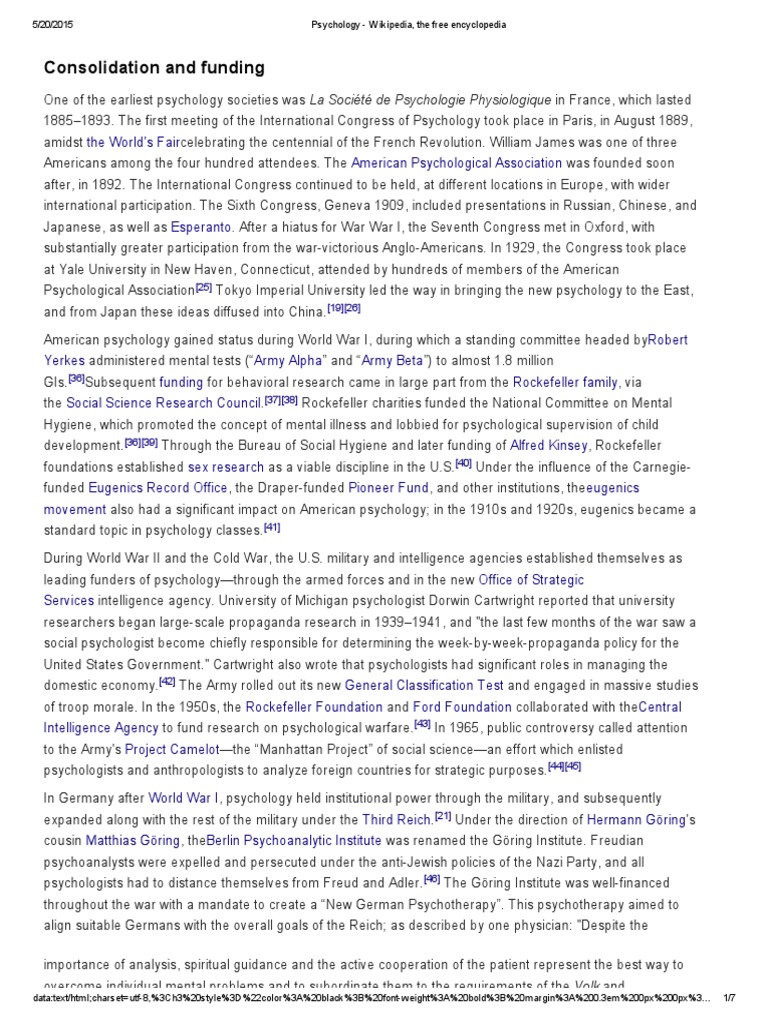 Consolidation and Funding | PDF | Behaviorism | Psychology