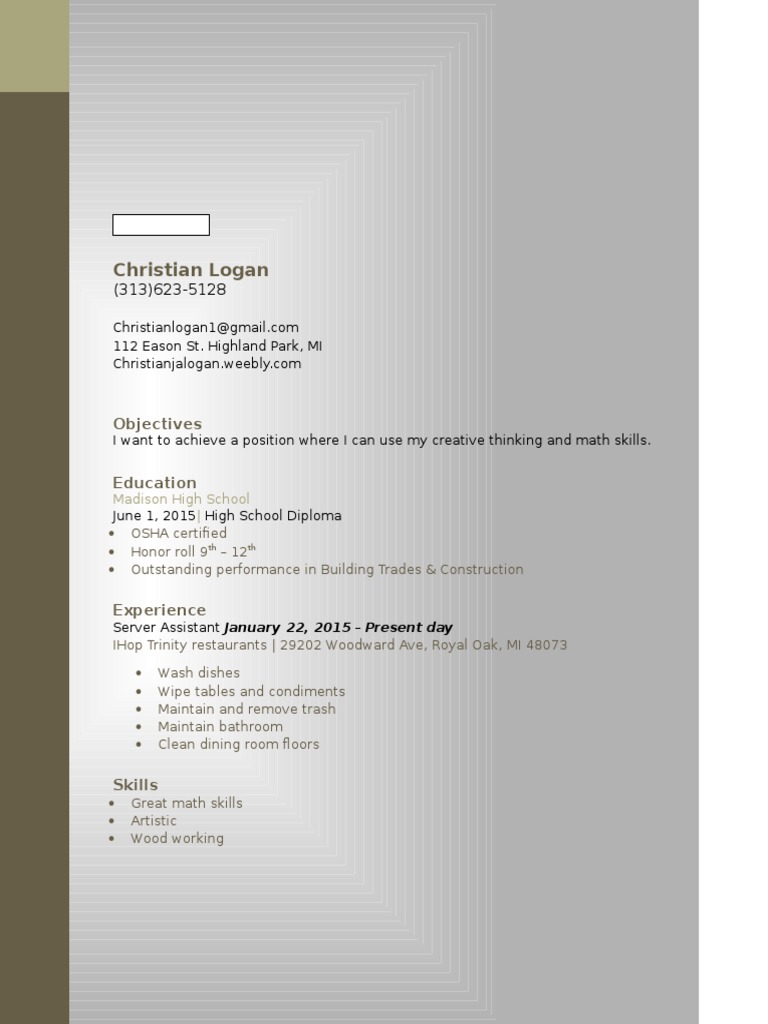 C Logan Resume | PDF