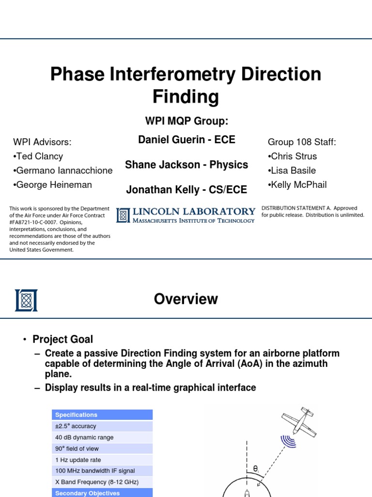 Direction Finding Presentation | PDF | Interferometry | Antenna (Radio)