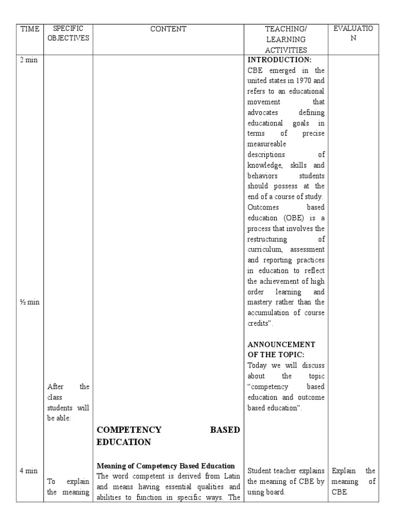 Competency Based Learning | PDF | Educational Assessment | Competence ...