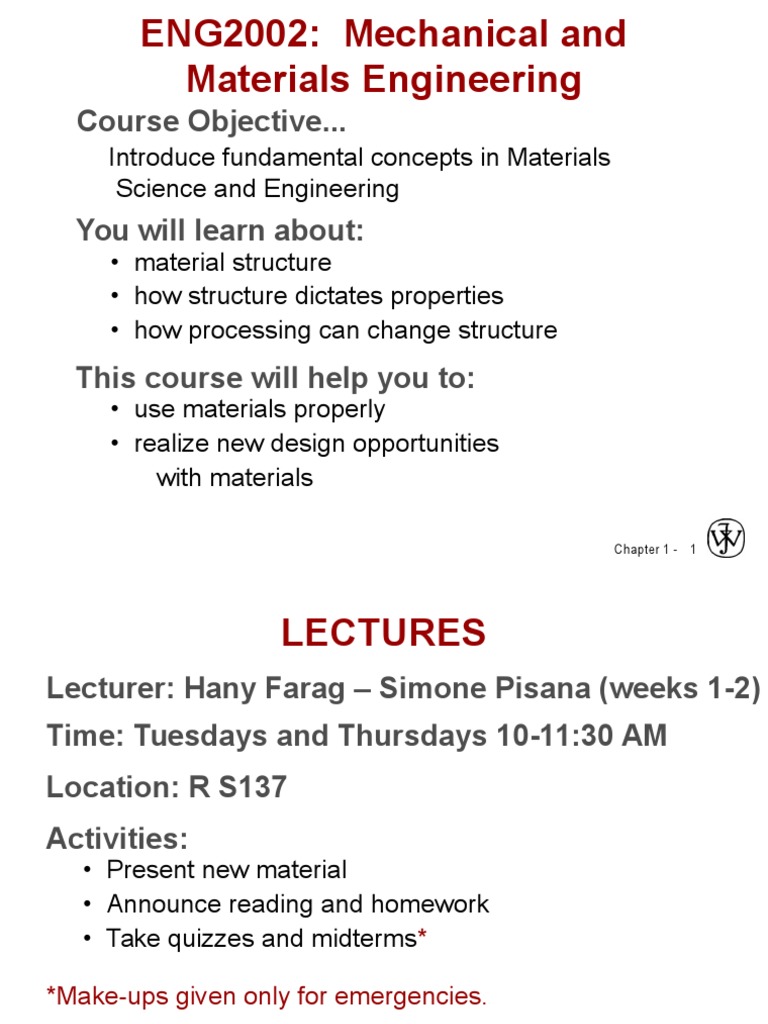 Chapter 1 Introduction | PDF | Materials Science | Metals