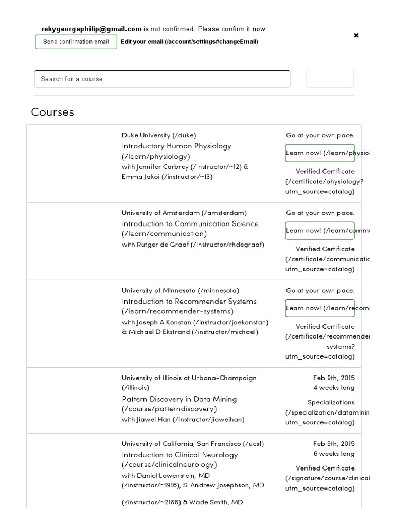 Coursera - Free Online Courses From Top Universities | PDF | University ...