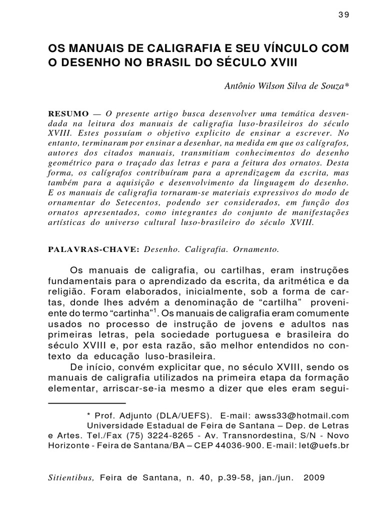 2 Os Manuais de Caligrafia | Caligrafia | Portugal