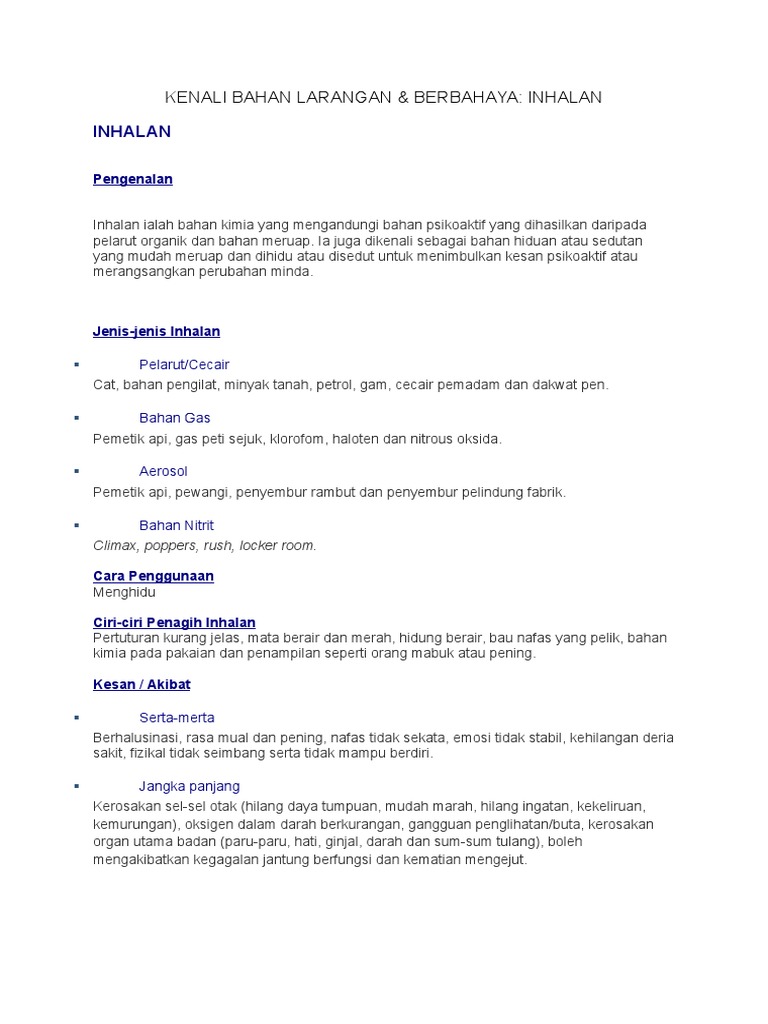 Bahan Inhalan | PDF