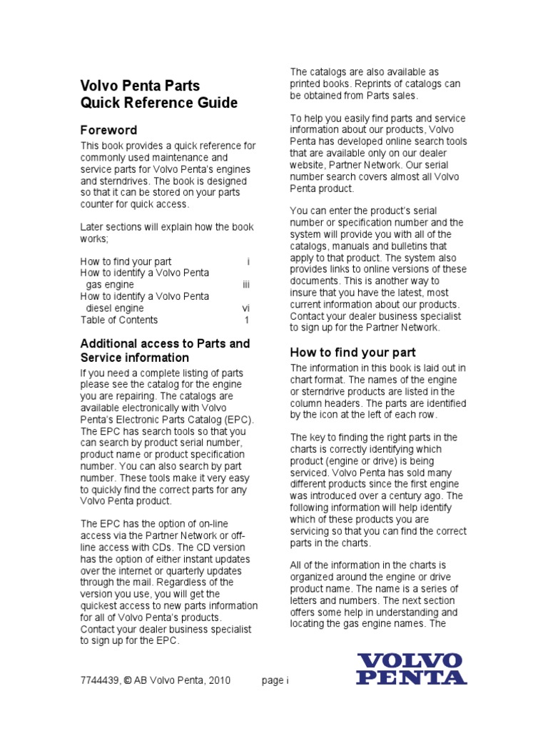 Volvo Penta Parts Reference Guide | PDF | Computers