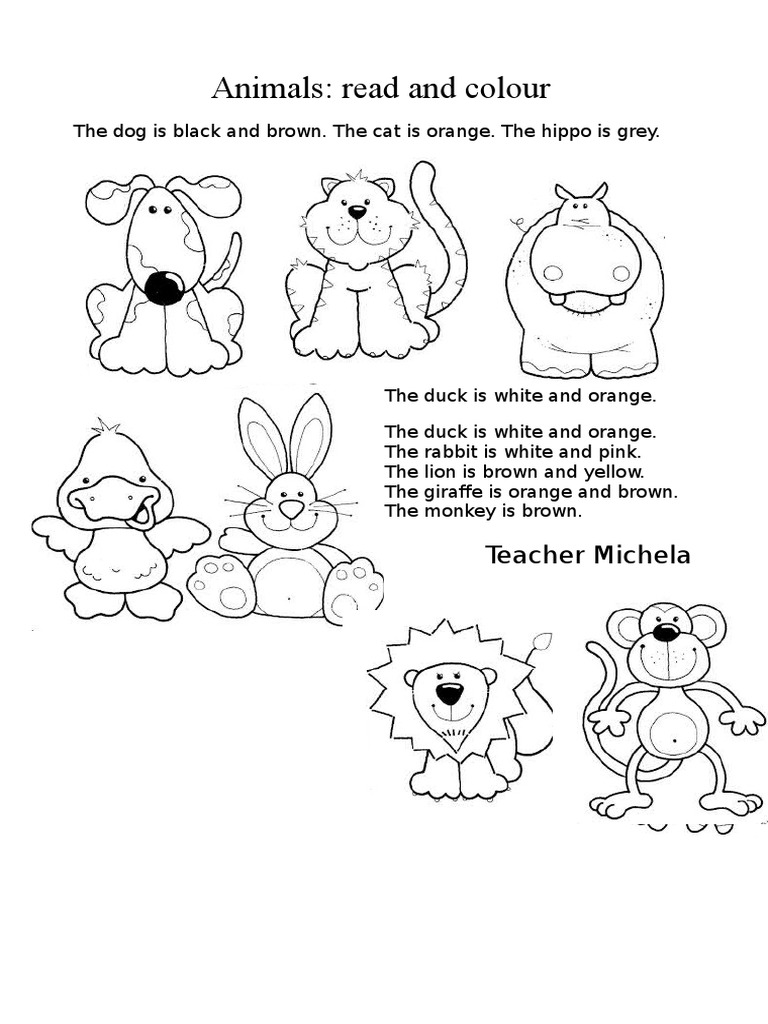 Colorful Animals for Kids | PDF