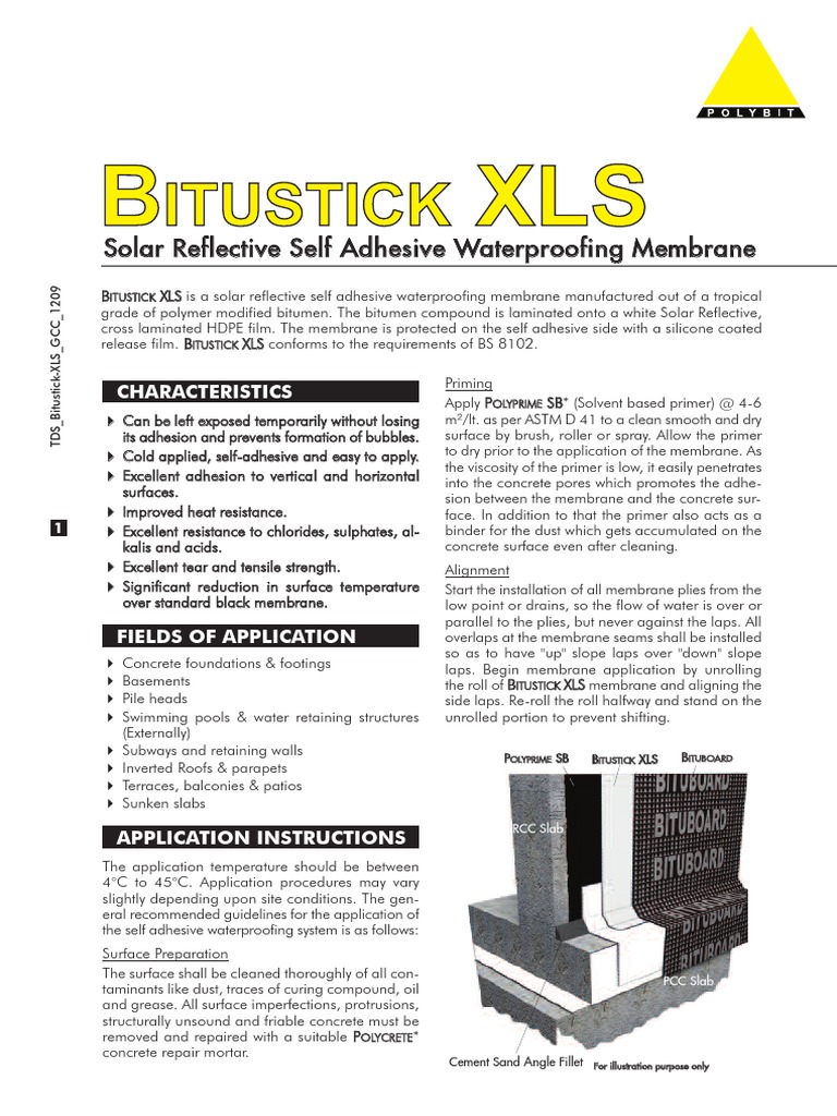 Bitustick XLS Hynkle | PDF | Asphalt | Concrete
