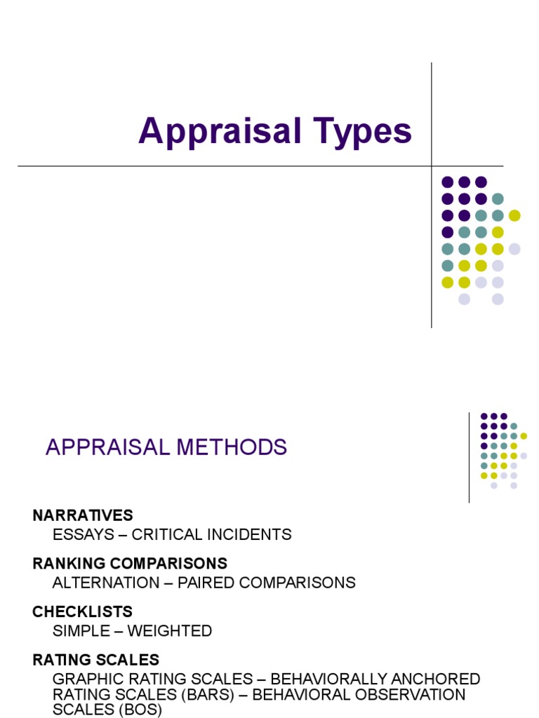 Appraisal Types | PDF | Career & Growth | Business