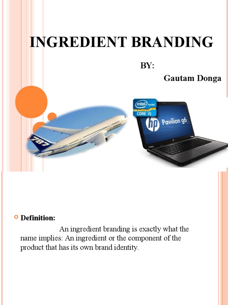 Understanding Ingredient Branding | PDF | Intel | Brand