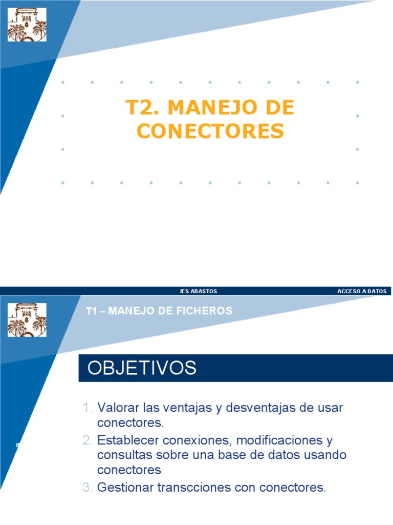 Manejo de Conectores I PDF | PDF | Java (lenguaje de programación) | SQL