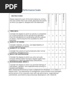 Job Performance Questionnaire | PDF