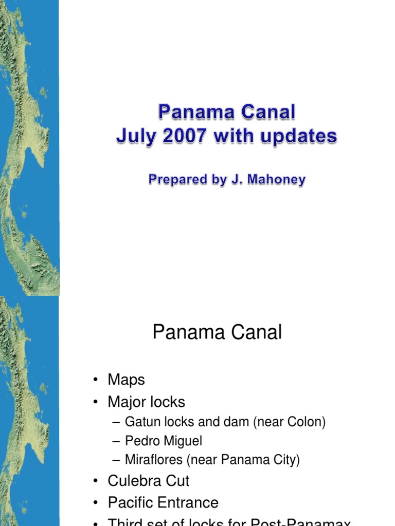 Panama Canal PDF | PDF | Panama Canal | Canal
